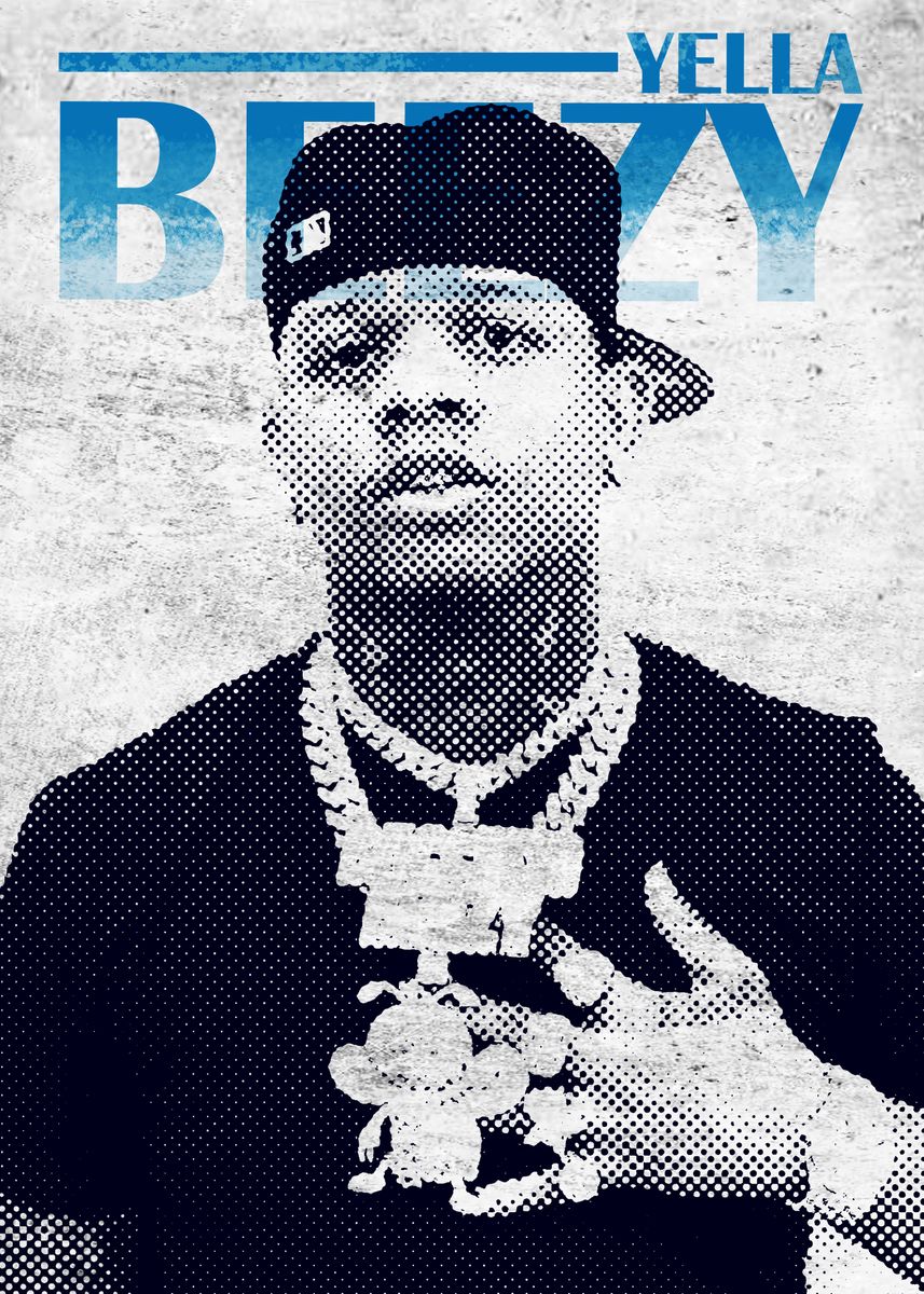 'Yella Beezy' Poster, picture, metal print, paint by MK Store | Displate