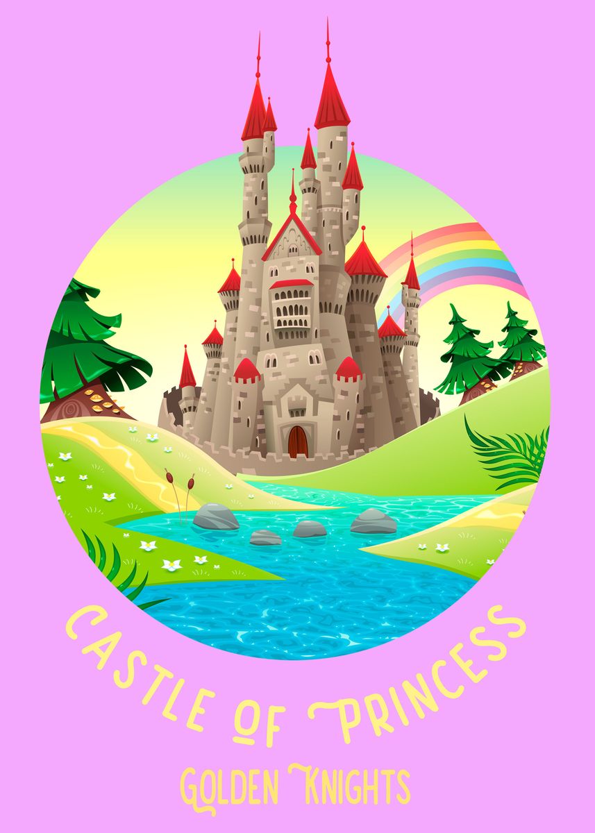 'Castle of Princess' Poster, picture, metal print, paint by Max Ronn ...