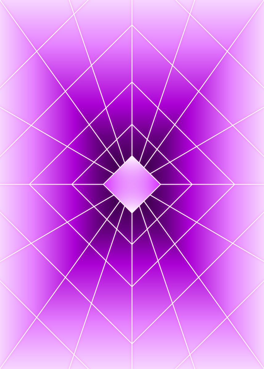 'Magenta Diamond Light' Poster, picture, metal print, paint by Josh B ...