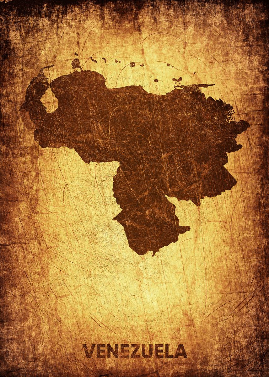 'Venezuela Caracas' Poster, picture, metal print, paint by SplashDesign ...