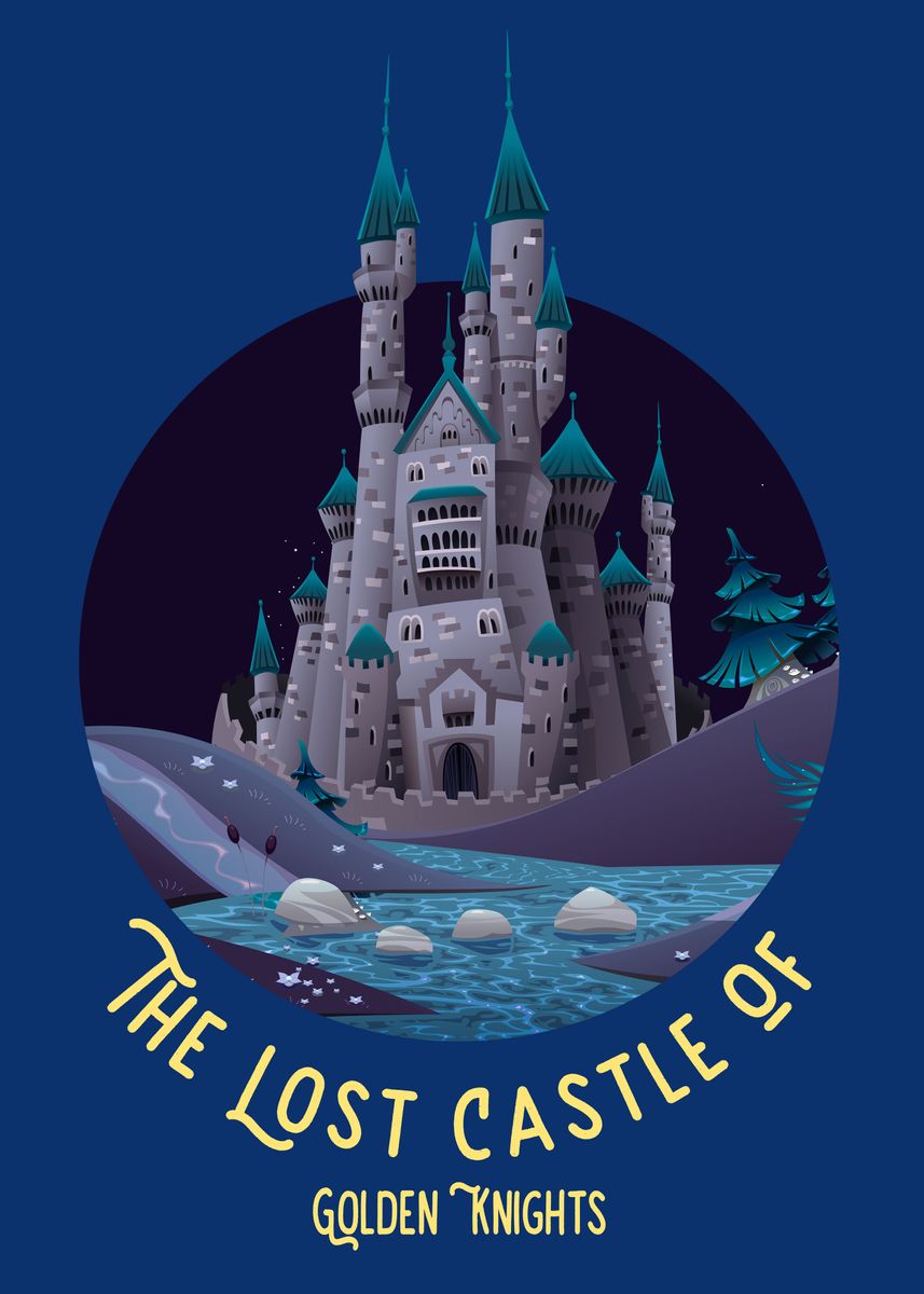 'Lost Castle ' Poster, picture, metal print, paint by Max Ronn | Displate