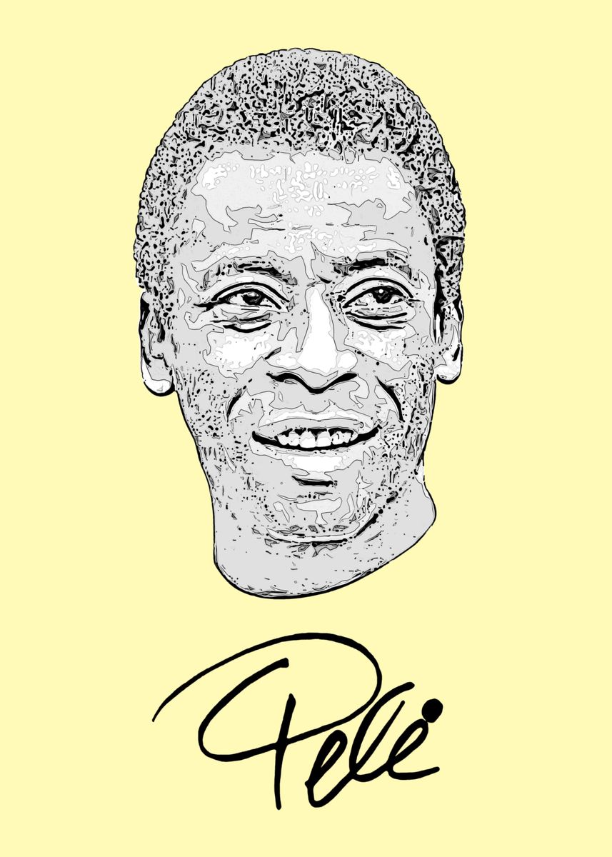 'Pele' Poster, picture, metal print, paint by AsRiyan RoMeydi | Displate
