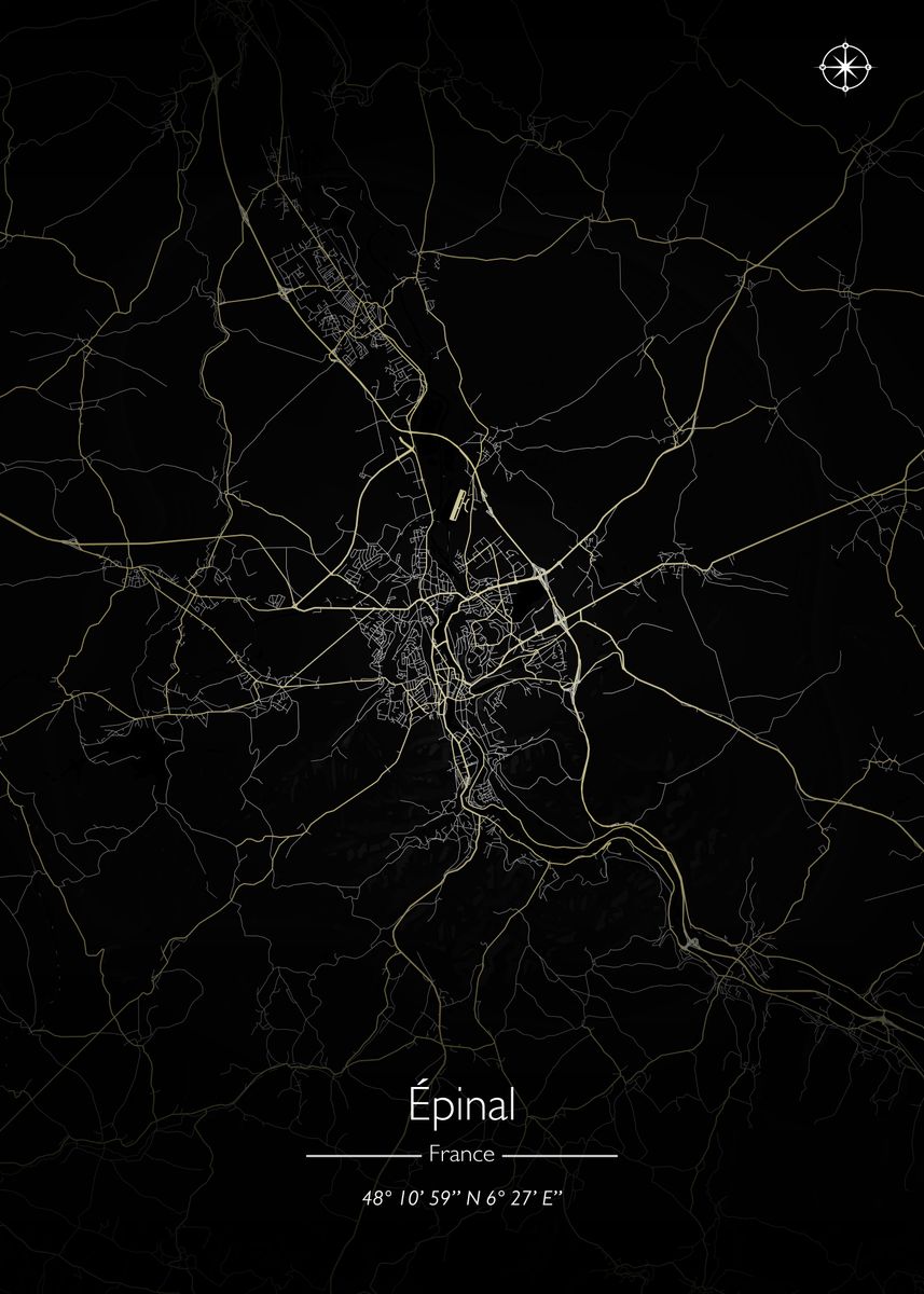 'Epinal' Poster, picture, metal print, paint by MaPetiteVille com ...