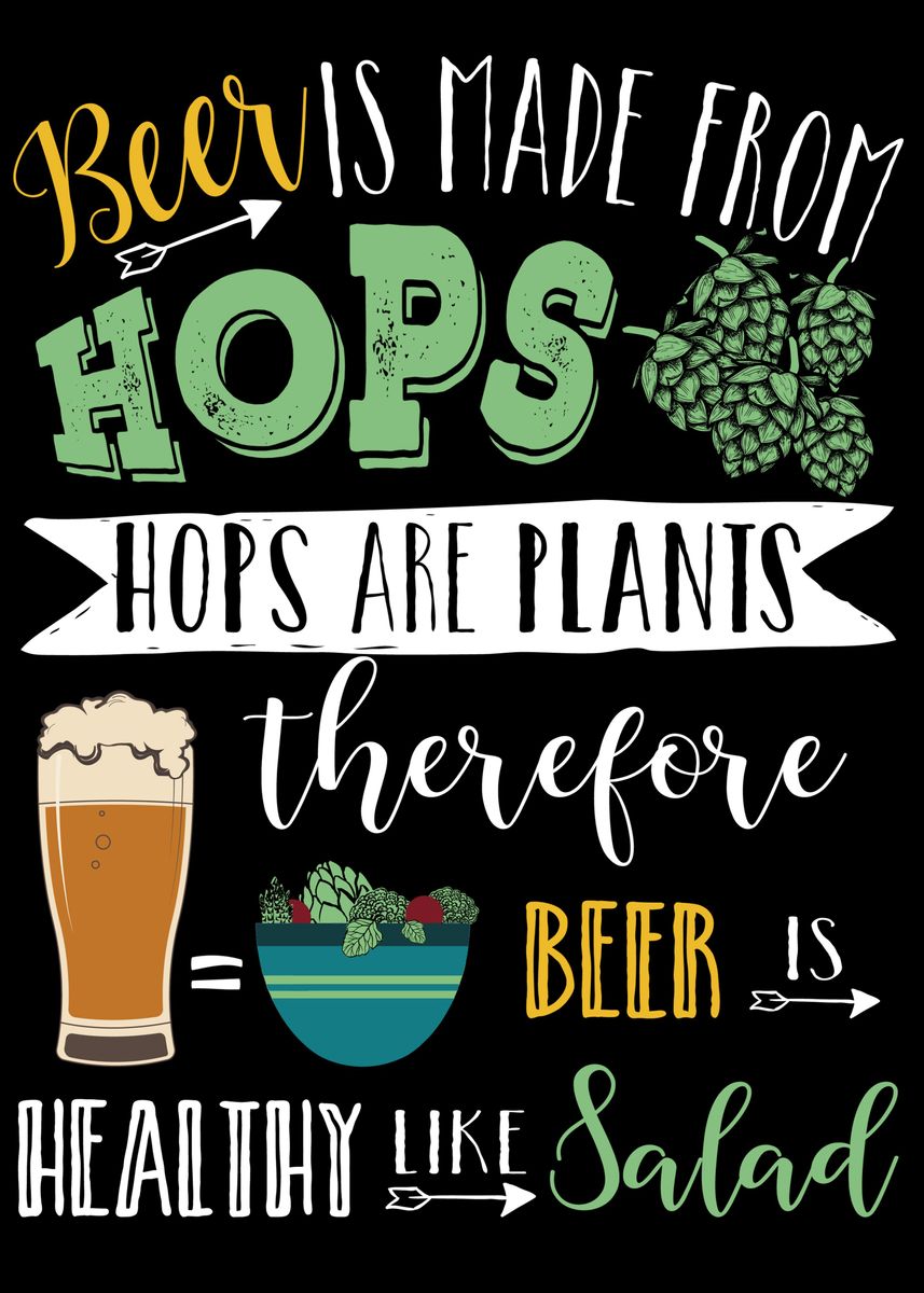 'Beer Style' Poster by Tee Zamba | Displate