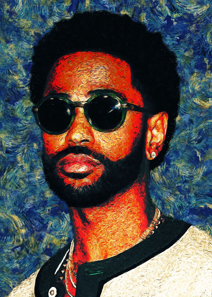 'Big Sean' Poster, picture, metal print, paint by ru ke | Displate
