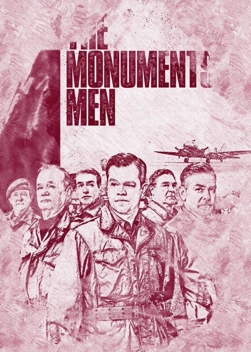 'THE MONUMENTS MEN' Poster, picture, metal print, paint by Zain Brookes ...