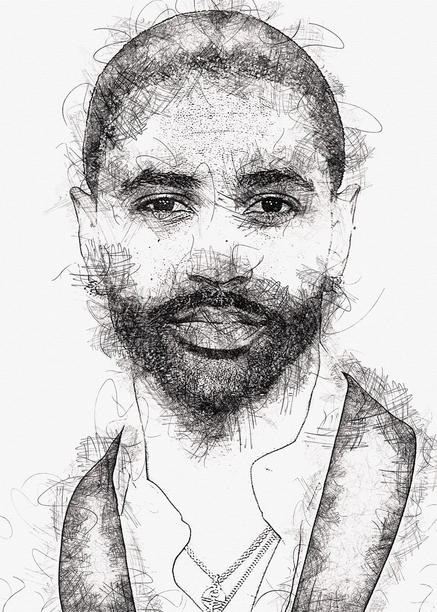 'Big Sean' Poster, picture, metal print, paint by SA KE | Displate