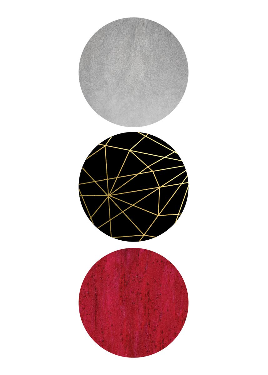'3 Circles' Poster, picture, metal print, paint by Urban Epiphany ...