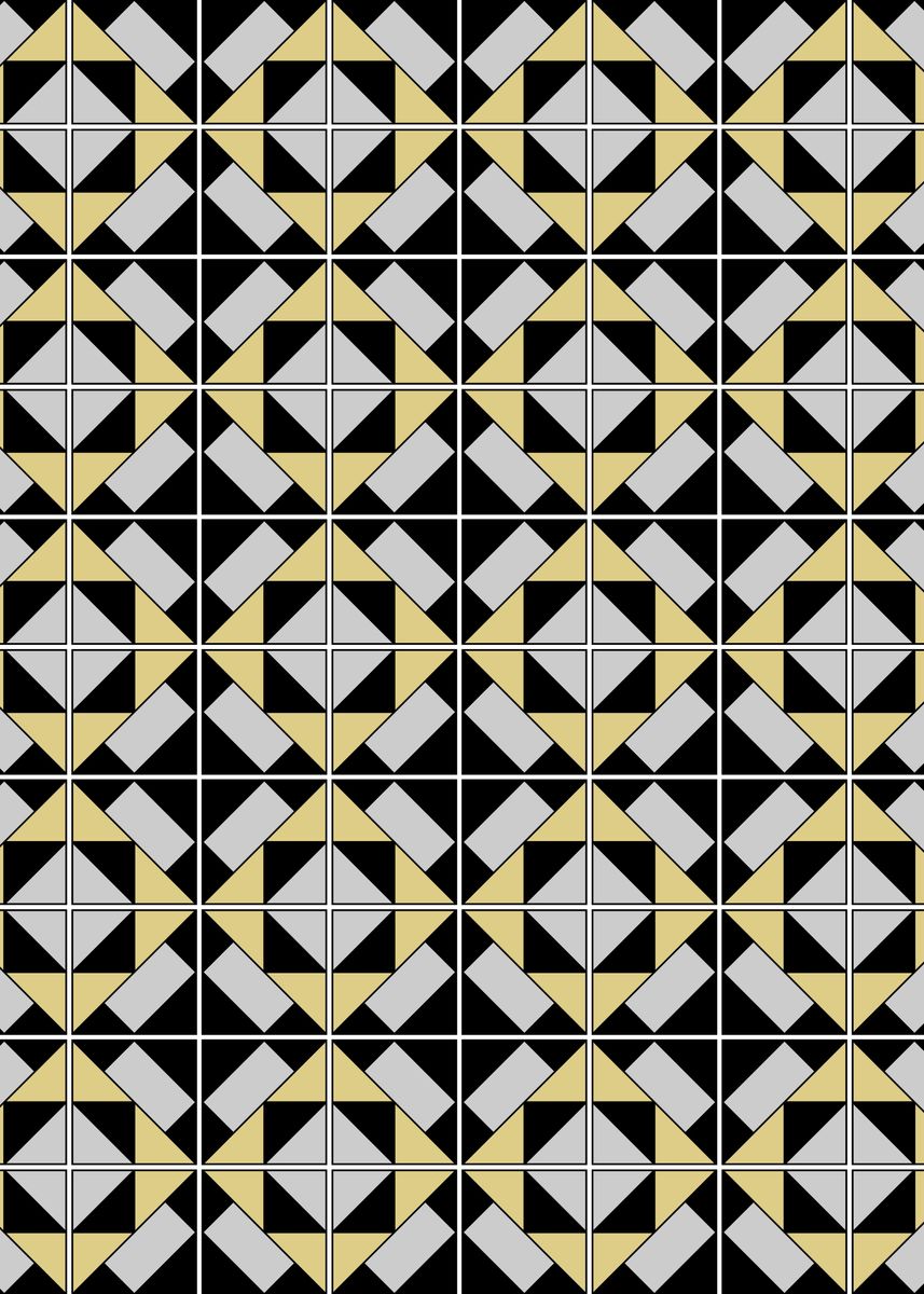 'Ancient Tile Pattern ' Poster, picture, metal print, paint by Maries ...