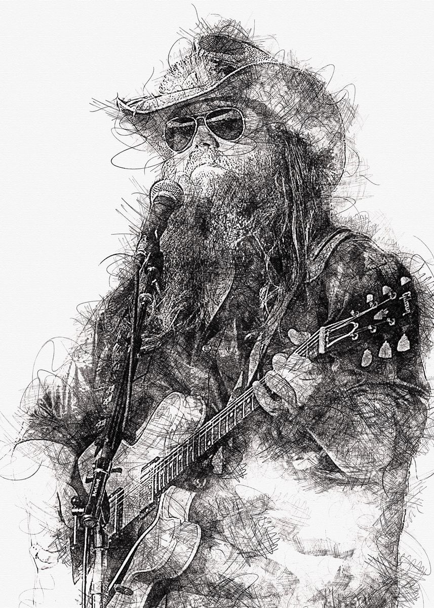 'Chris Stapleton' Poster, picture, metal print, paint by SA KE | Displate