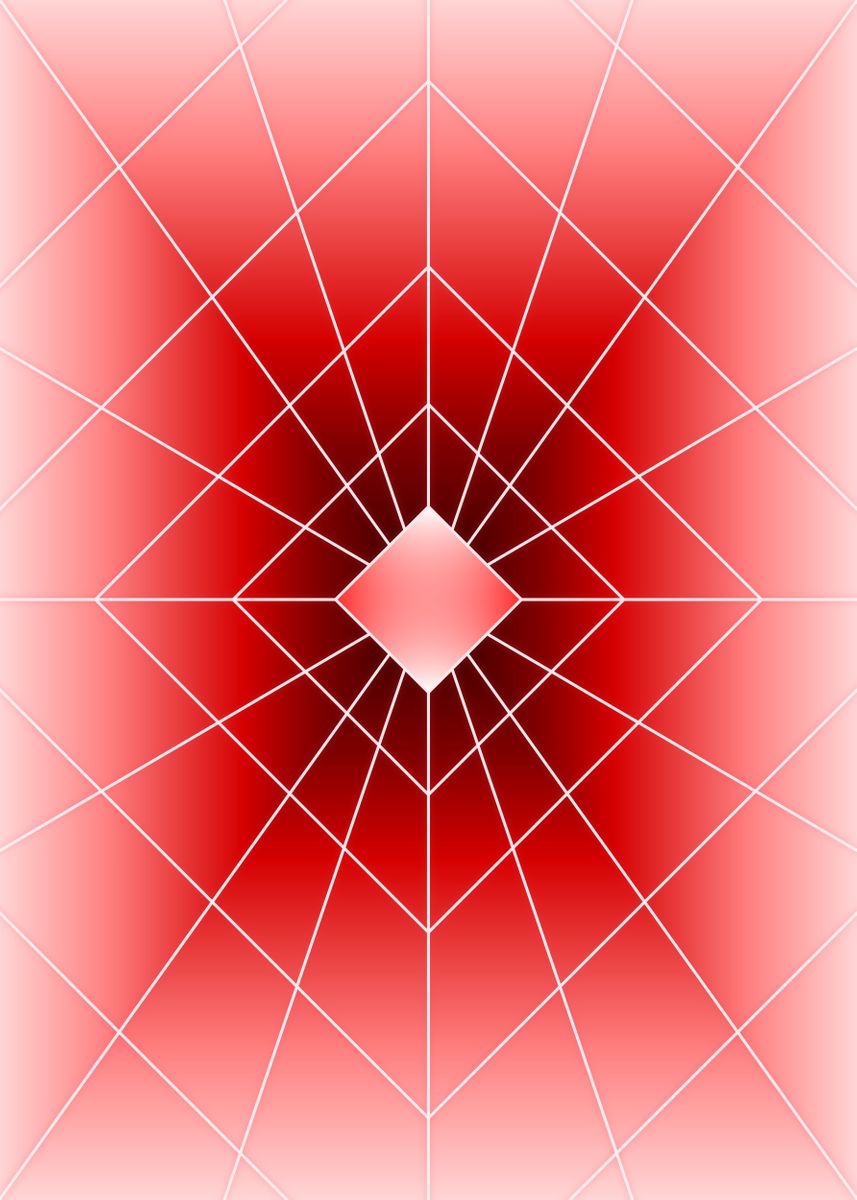 'Red Diamond Light' Poster by Josh B | Displate