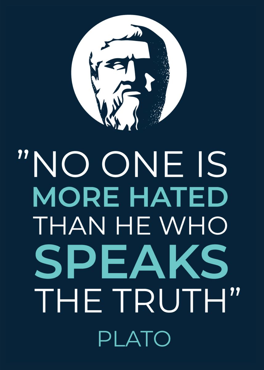 'Truth' Poster, picture, metal print, paint by Chris Simmons | Displate