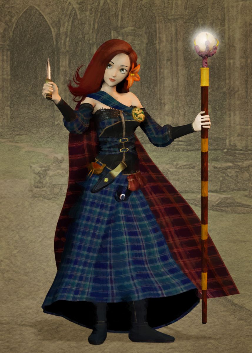 'Female mage' Poster, picture, metal print, paint by David Griffiths ...