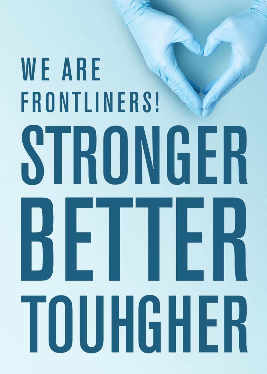 'We Are Frontliners' Poster, picture, metal print, paint by Moses ...