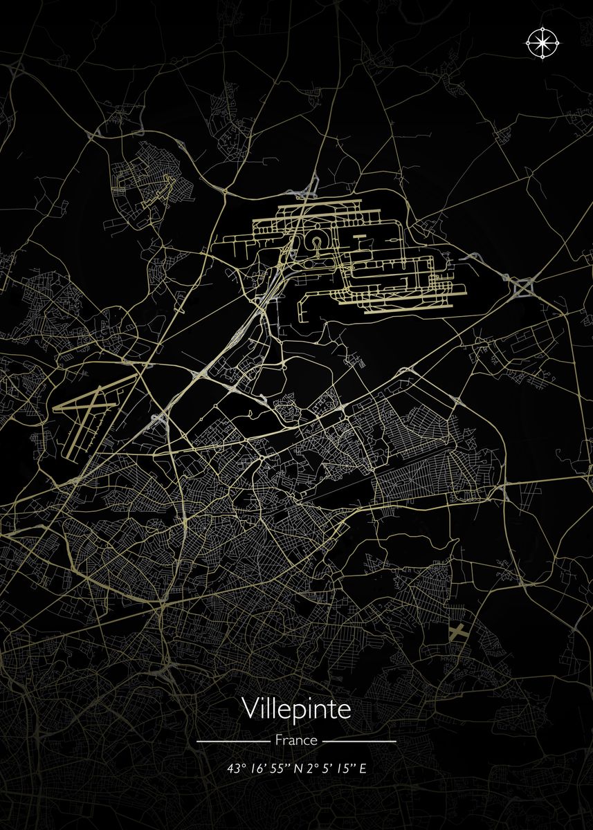 'Villepinte' Poster by MaPetiteVille com | Displate