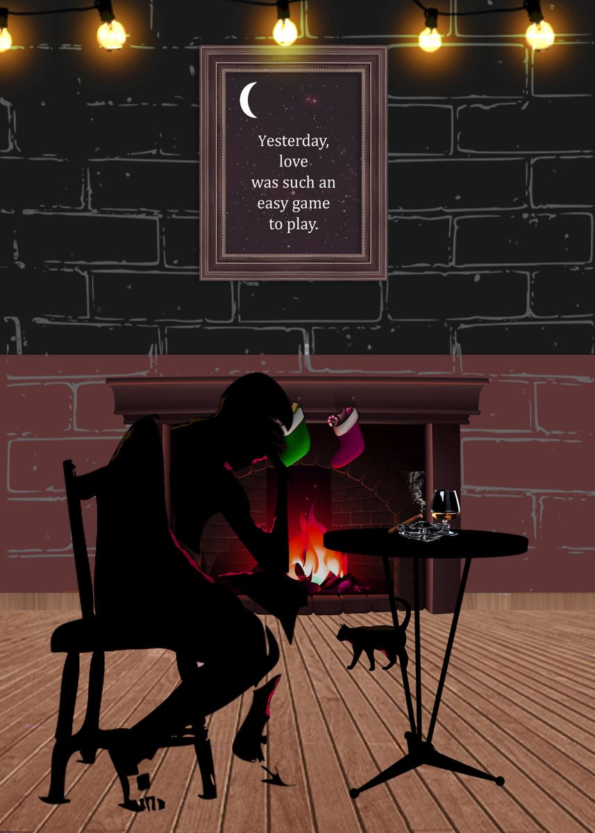 'Love Status' Poster, picture, metal print, paint by Kalvin Green ...