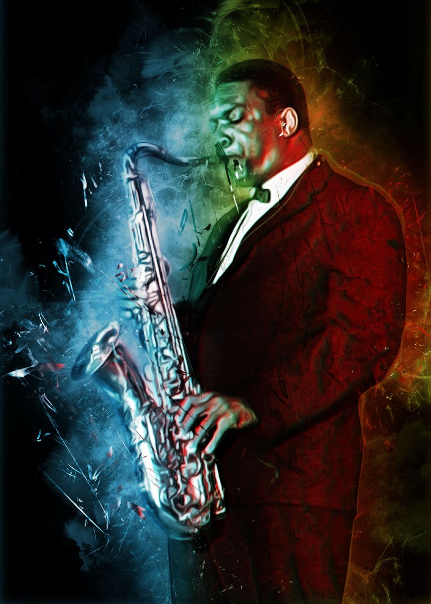 'Jazz saxophone' Poster by Petra Rommelfanger | Displate