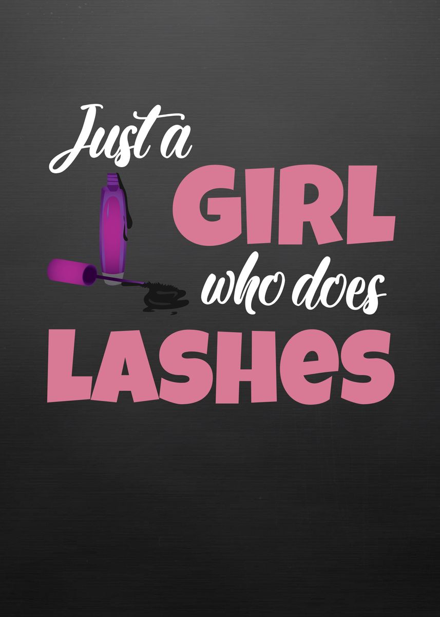 'Eyelash Artist Lash Lady' Poster, picture, metal print, paint by ...