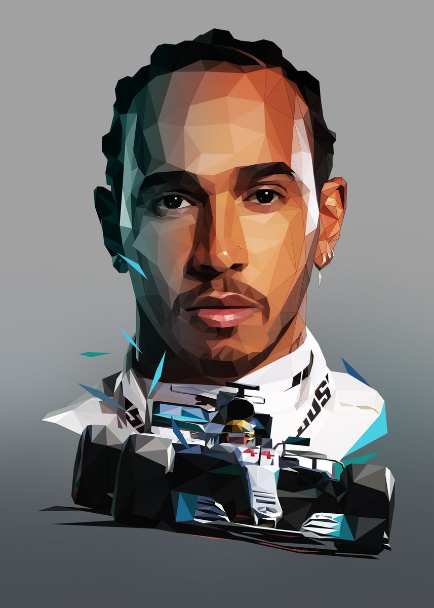 'Lewis Hamilton Hammertime' Poster by pxlG | Displate