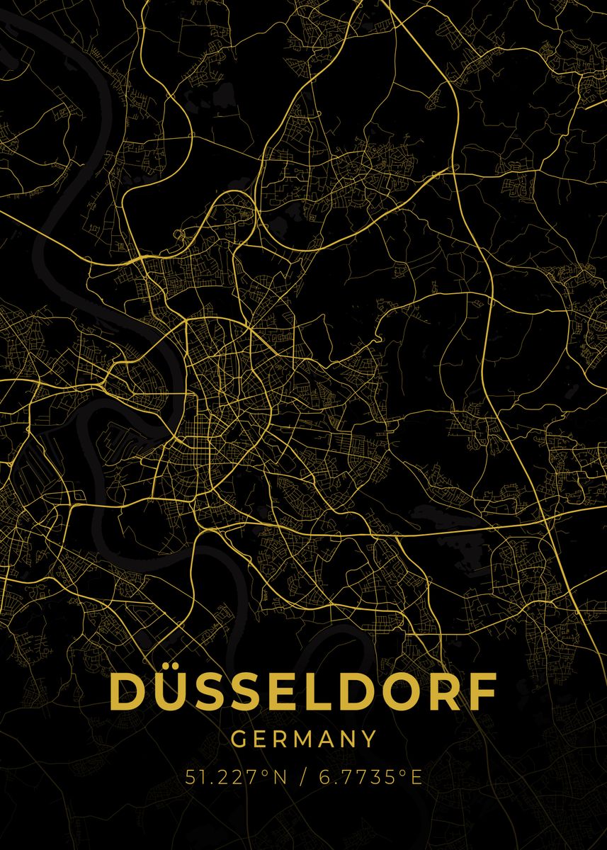 'Dusseldorf Germany' Poster by Conceptual Photography | Displate