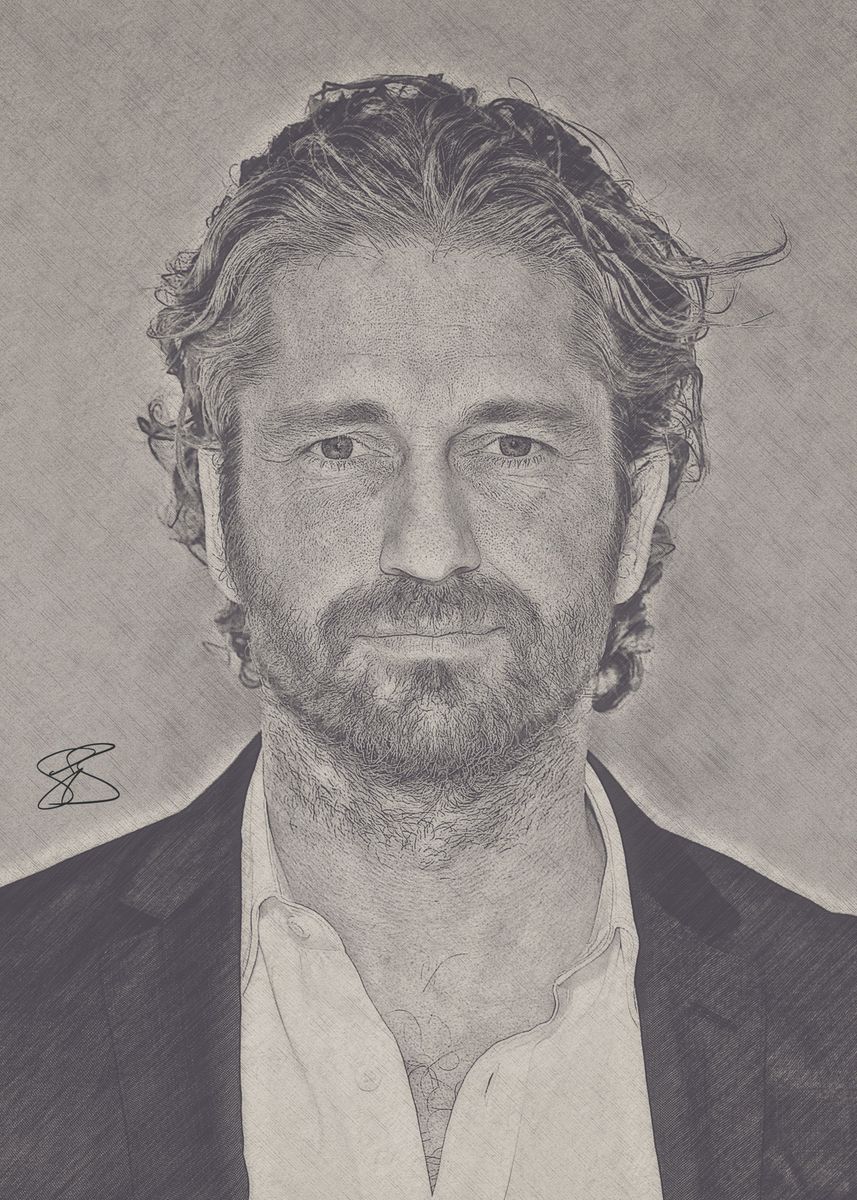 'Gerard Butler' Poster, picture, metal print, paint by John Smith ...