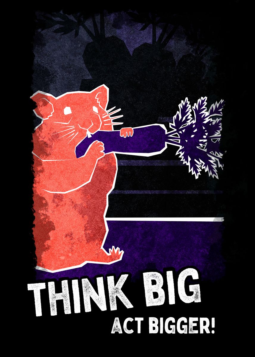 'Think big' Poster, picture, metal print, paint by Benita Heitmann ...