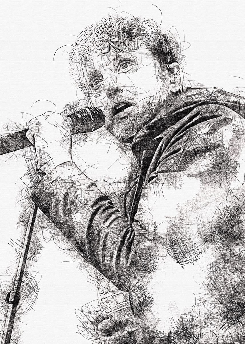 'James Arthur' Poster, picture, metal print, paint by SA KE | Displate