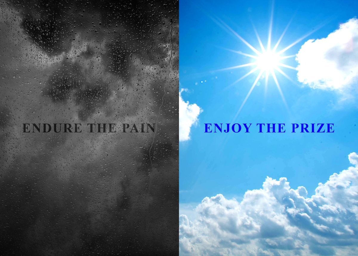'Endure the Pain' Poster by ABConcepts | Displate