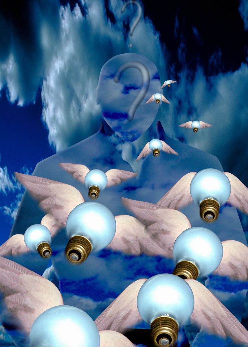 'Flow of ideas' Poster, picture, metal print, paint by Bruce Rolff ...