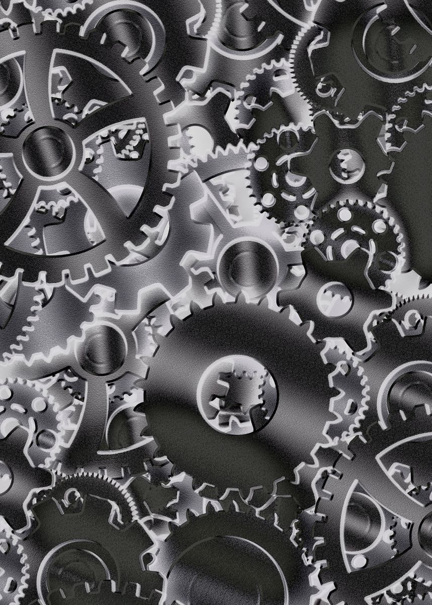 'Cog wheels' Poster by Bruce Rolff | Displate