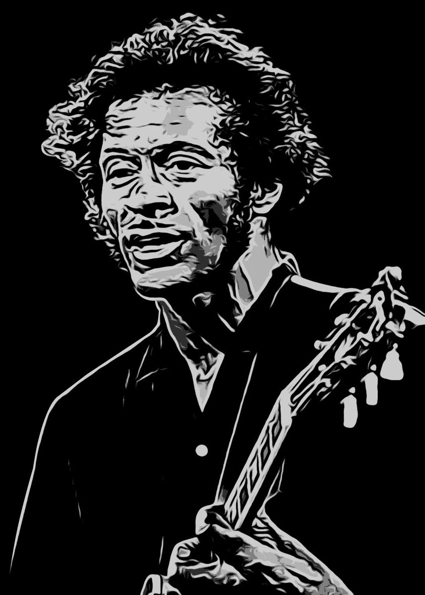 'Chuck berry' Poster, picture, metal print, paint by Miracle Studio ...