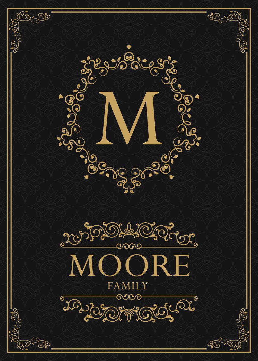 'Moore Family' Poster, picture, metal print, paint by Go Fonix | Displate