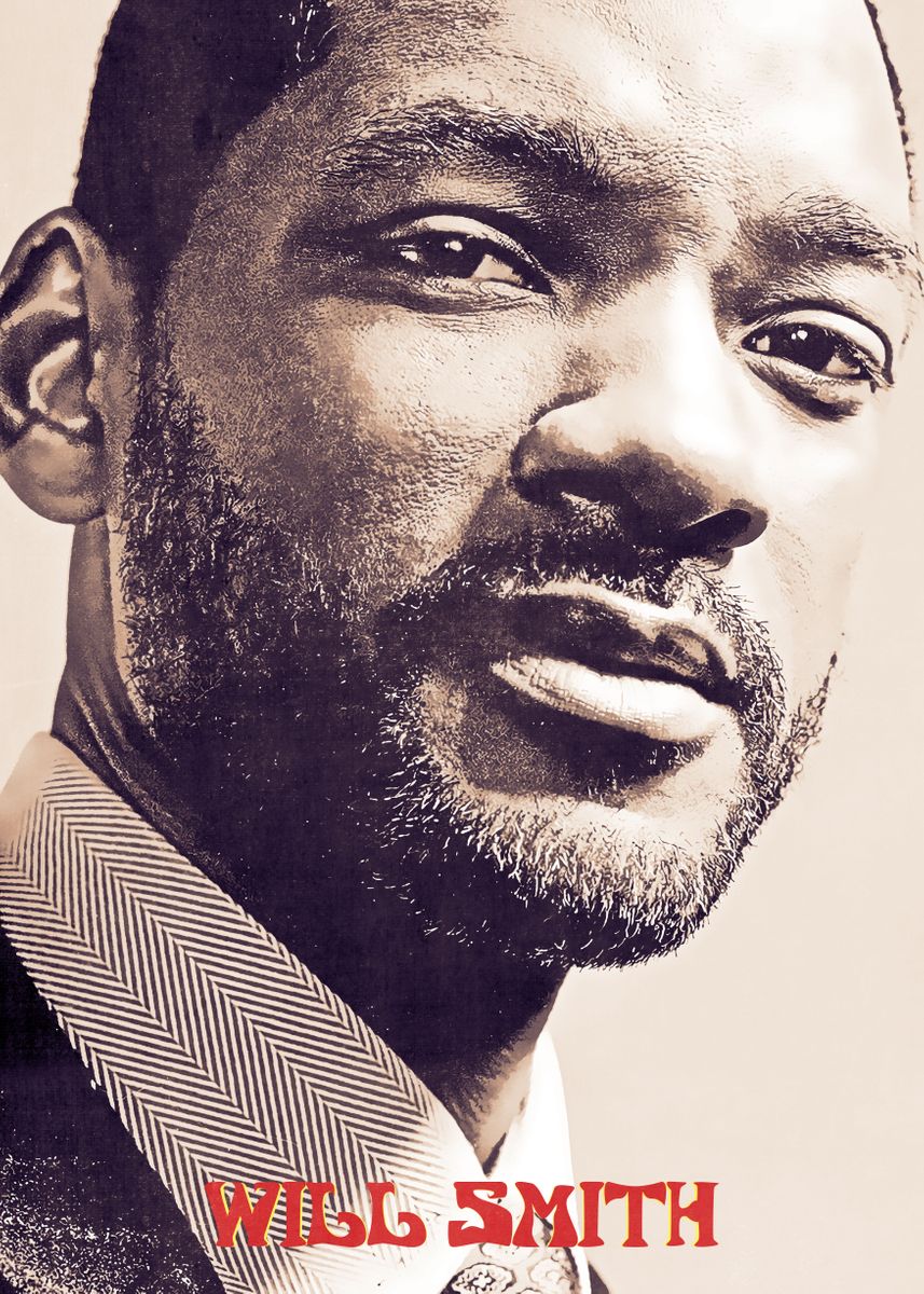 'Will Smith' Poster, picture, metal print, paint by Anxhela Sufa | Displate