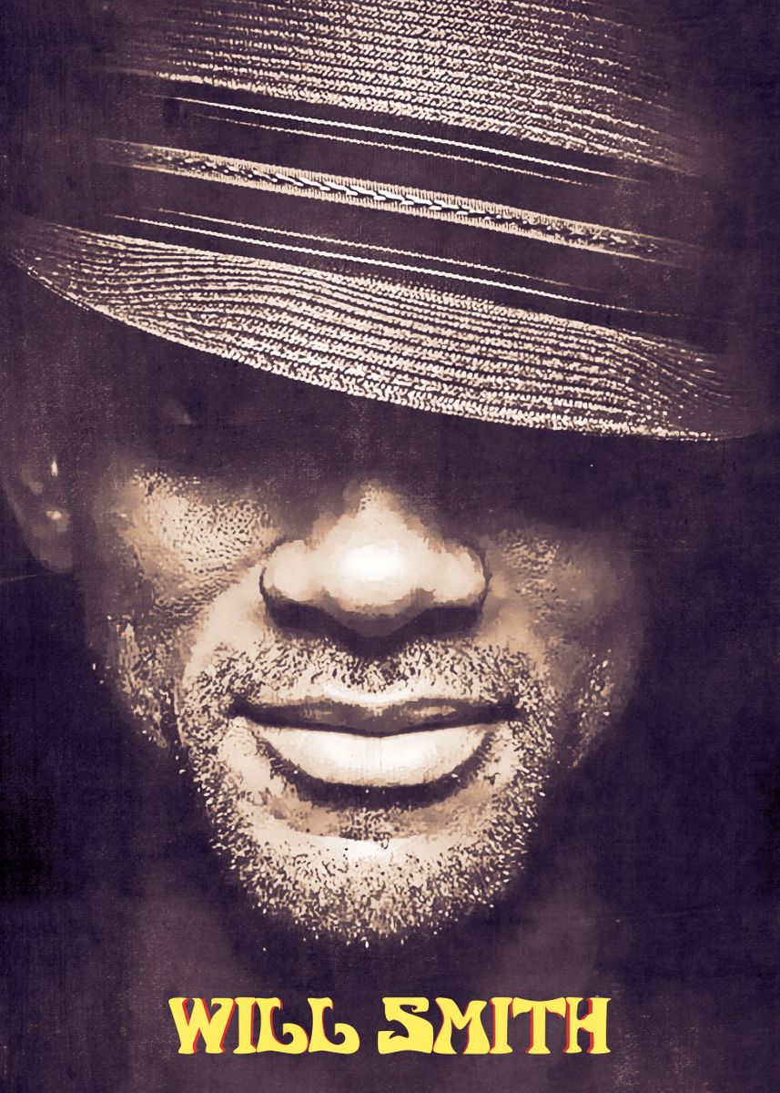 'Will Smith' Poster, picture, metal print, paint by Anxhela Sufa | Displate