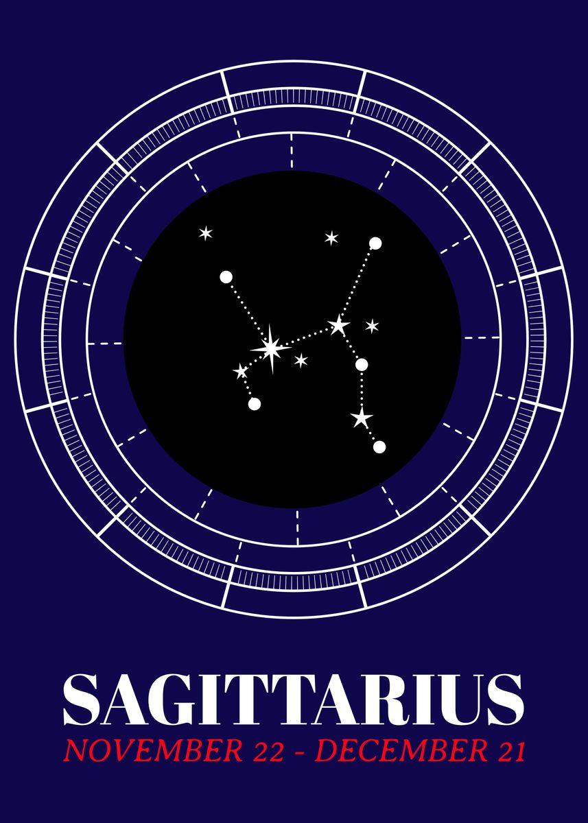 'Sagittarius Star Sign ' Poster, picture, metal print, paint by Max ...
