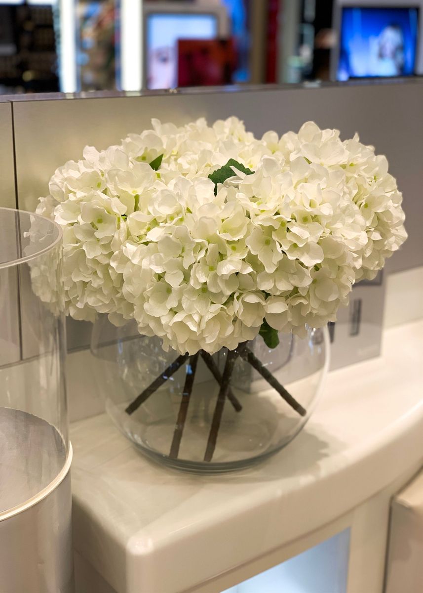 'White Bundle Of Flowers' Poster, picture, metal print, paint by Create ...