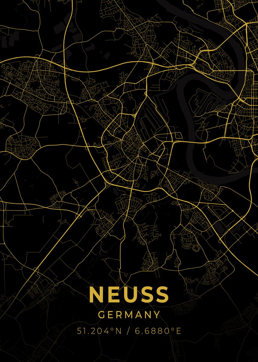 'Neuss Germany' Poster, picture, metal print, paint by Conceptual ...