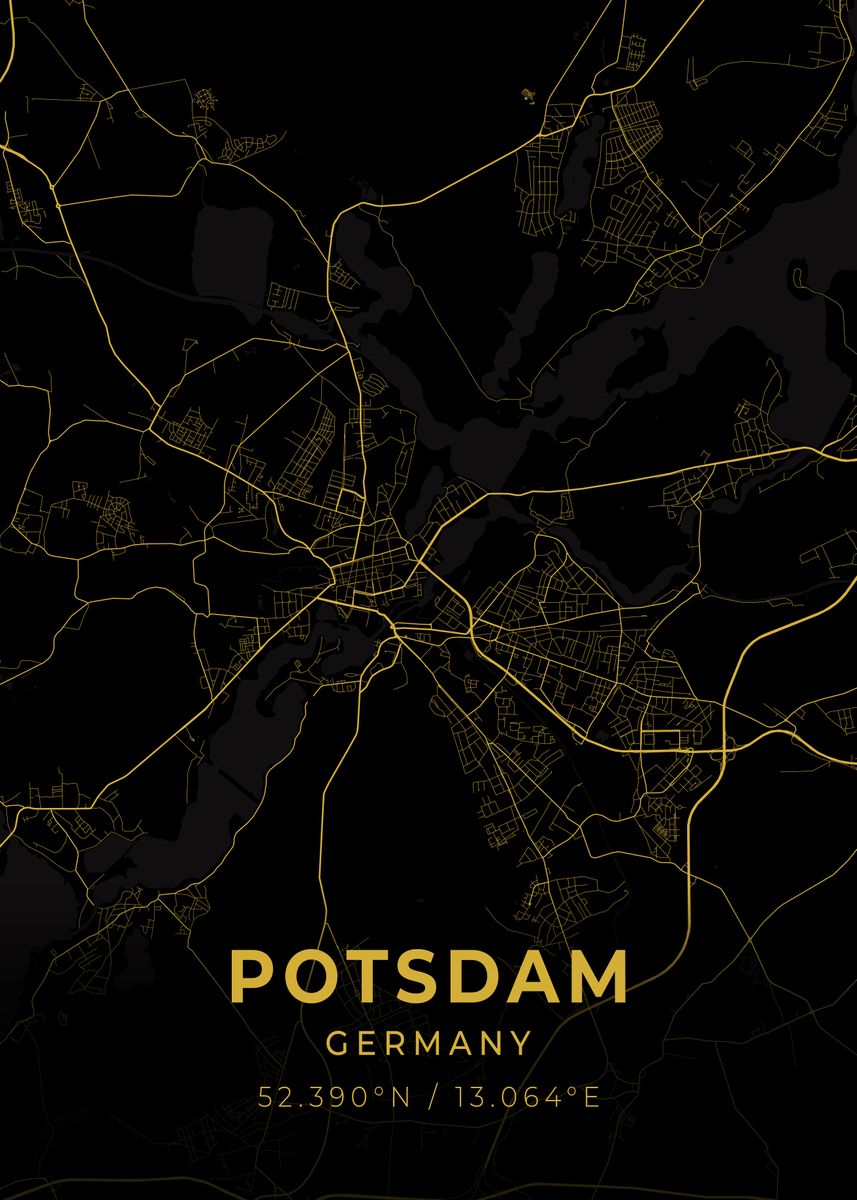 'Potsdam Germany' Poster, picture, metal print, paint by Conceptual ...