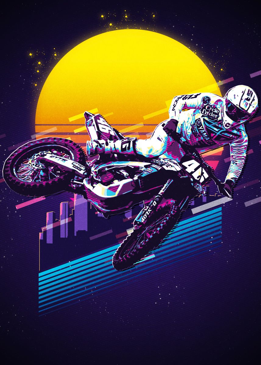 'streetenduro supermoto' Poster by arif purnomo | Displate