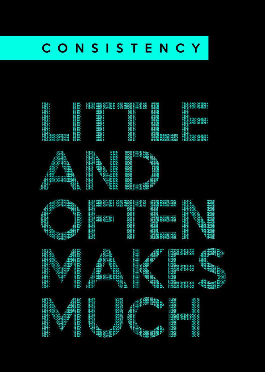 'Consistency' Poster, picture, metal print, paint by ABConcepts | Displate