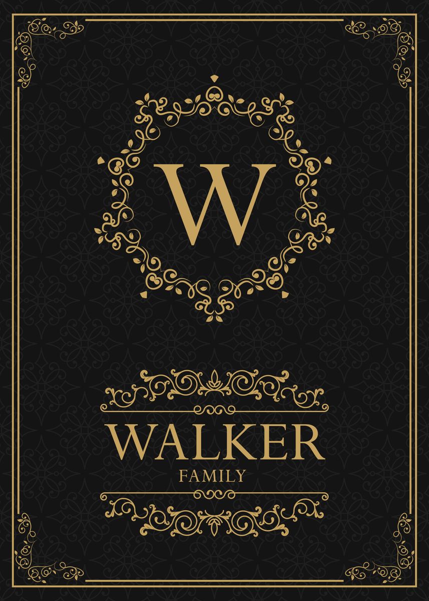 'Walker Family' Poster, picture, metal print, paint by Go Fonix | Displate