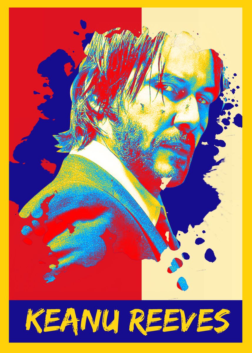 'POSTER KEANU REEVES' Poster, picture, metal print, paint by Syarif ...