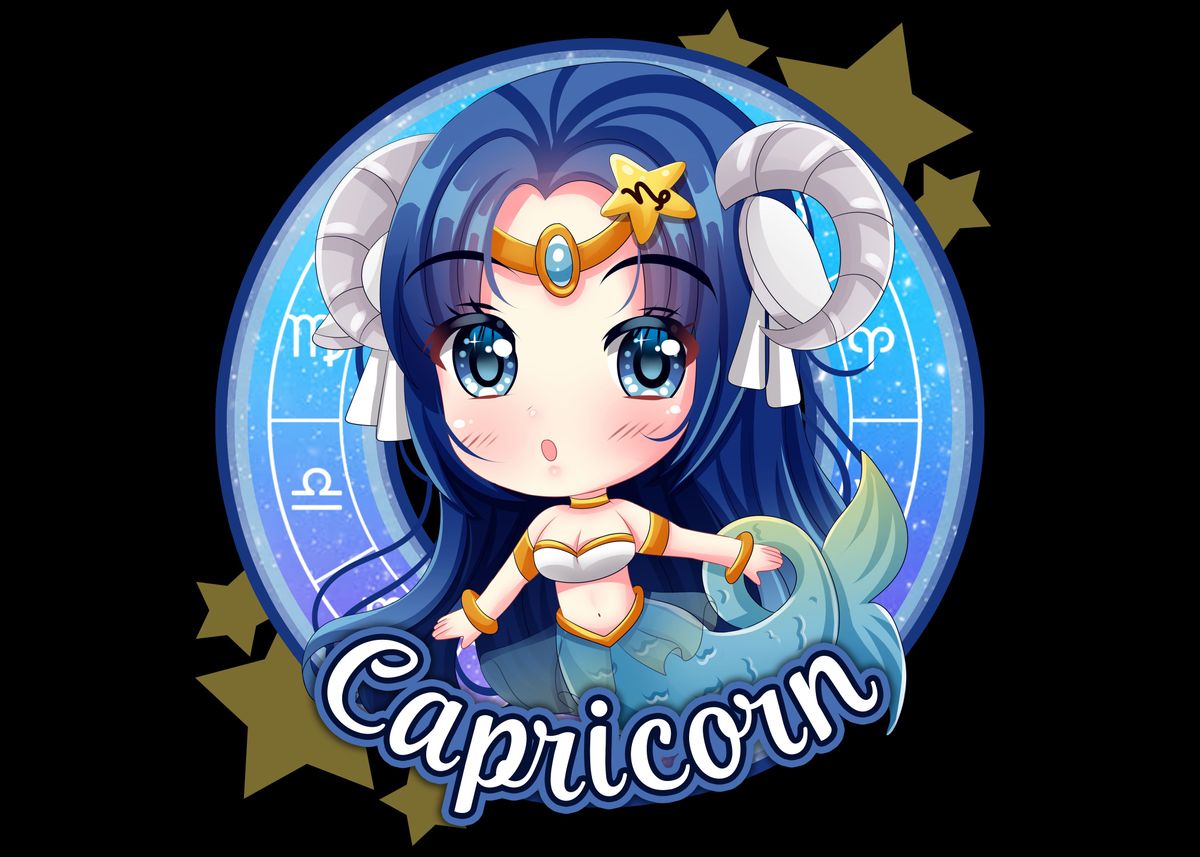'Chibi Capricorn ' Poster by Derrick | Displate