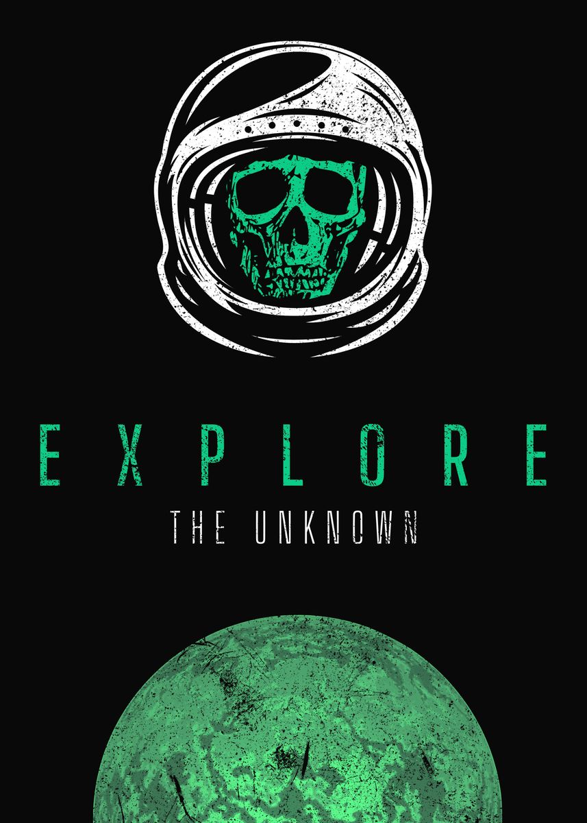 'Explore the Unknown' Poster by R4Design | Displate