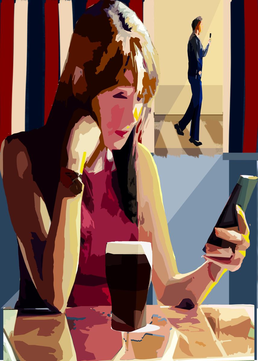 'Social Distance' Poster by Mark Fleming | Displate