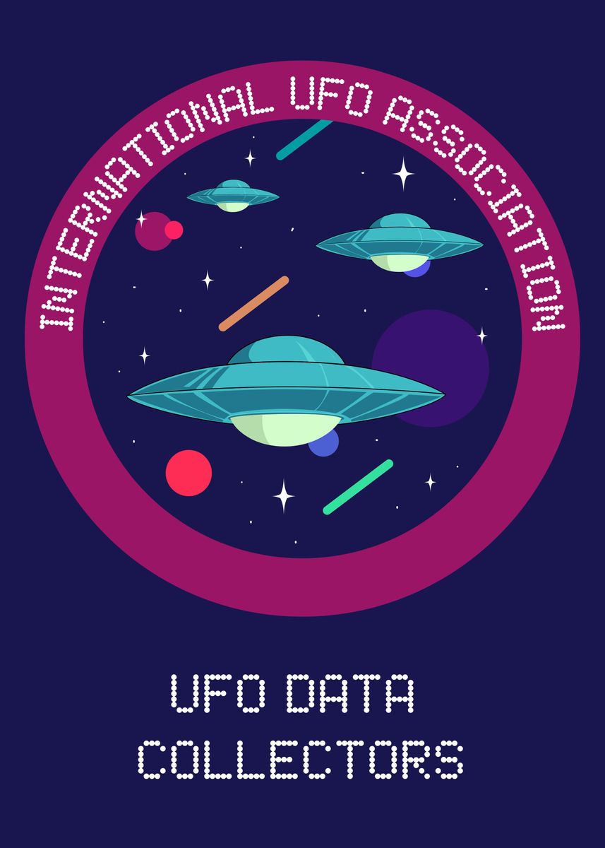 'UFO Association in Space' Poster, picture, metal print, paint by Max ...