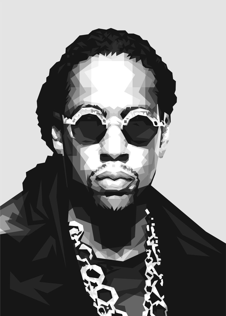 '2 CHAINZ' Poster, picture, metal print, paint by Fiorino Piscal Akbar ...