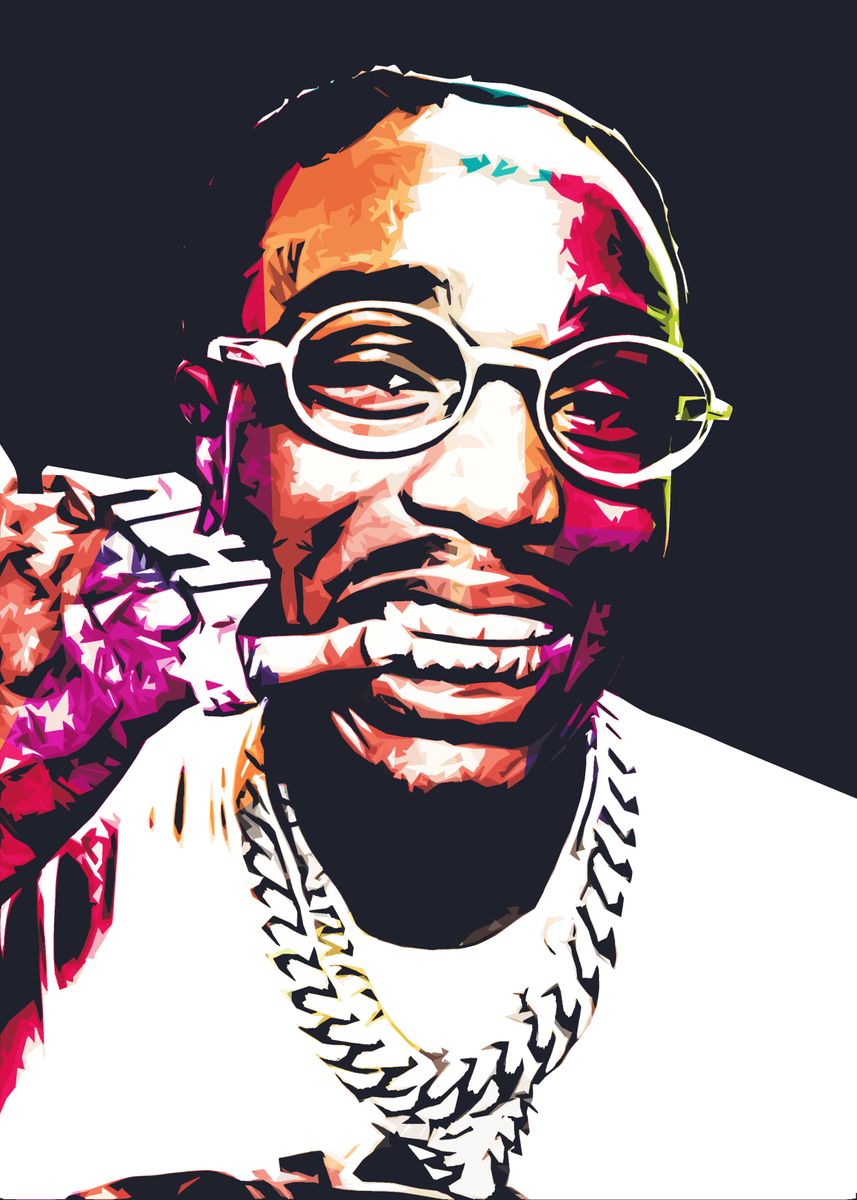 'Quavo' Poster, picture, metal print, paint by Creative Shop | Displate