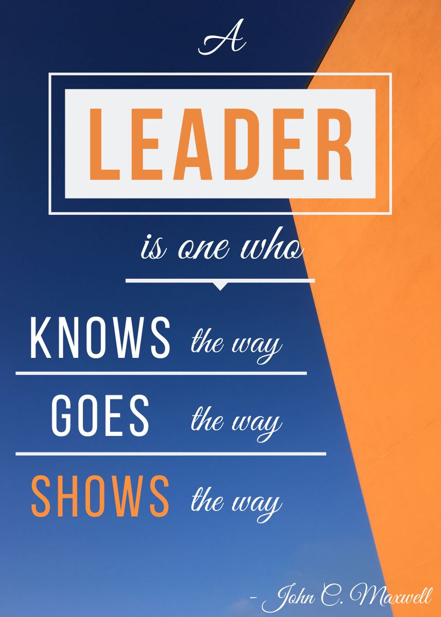 'Leadership quote' Poster, picture, metal print, paint by CiniArt ...