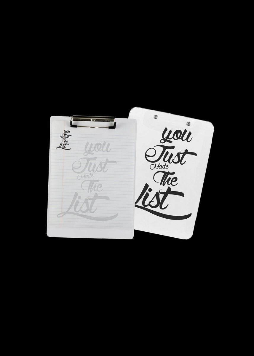 'You Just Made The List' Poster, picture, metal print, paint by ...